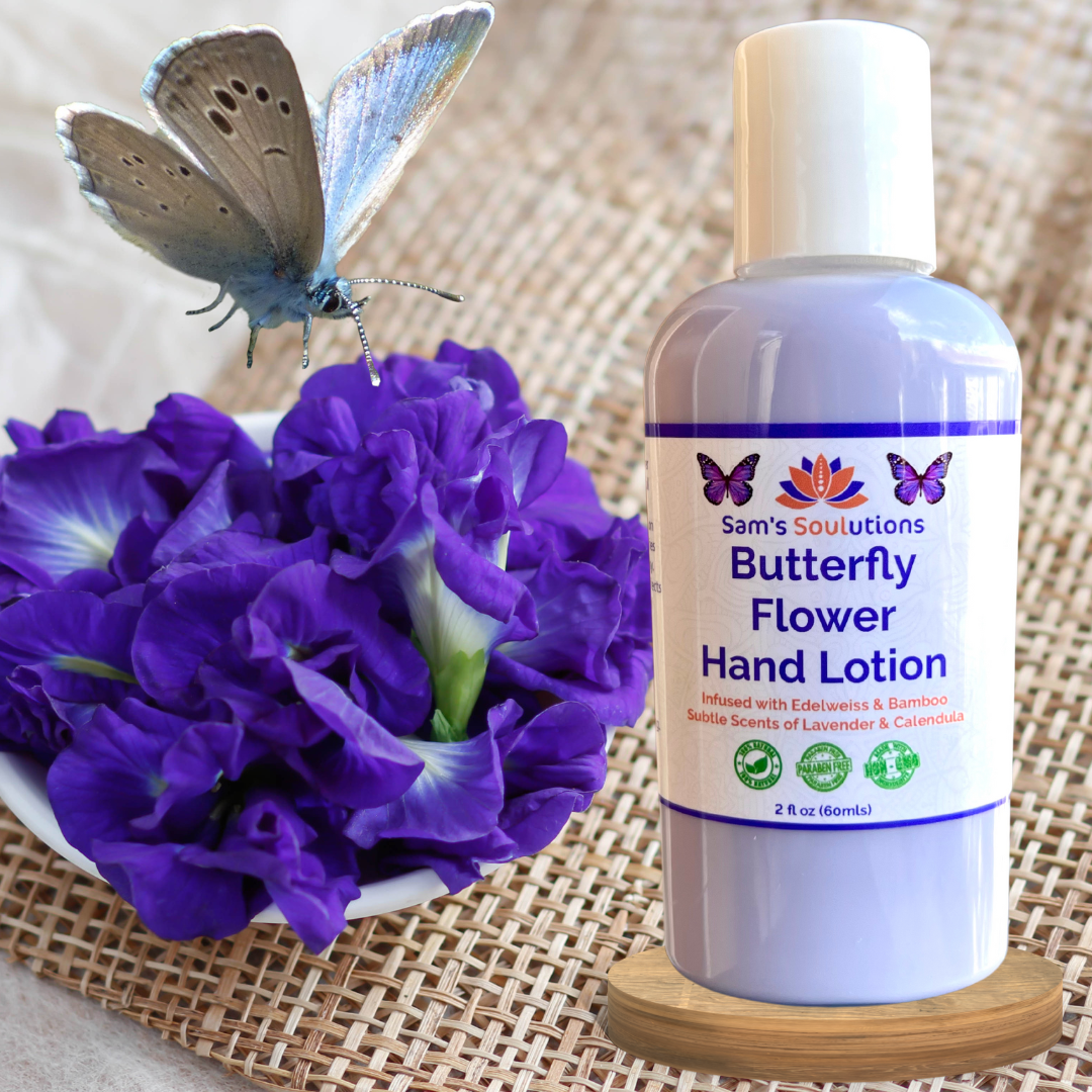 Butterfly Flower Hand Lotion – Sam's Soulutions Plant-Based Skincare
